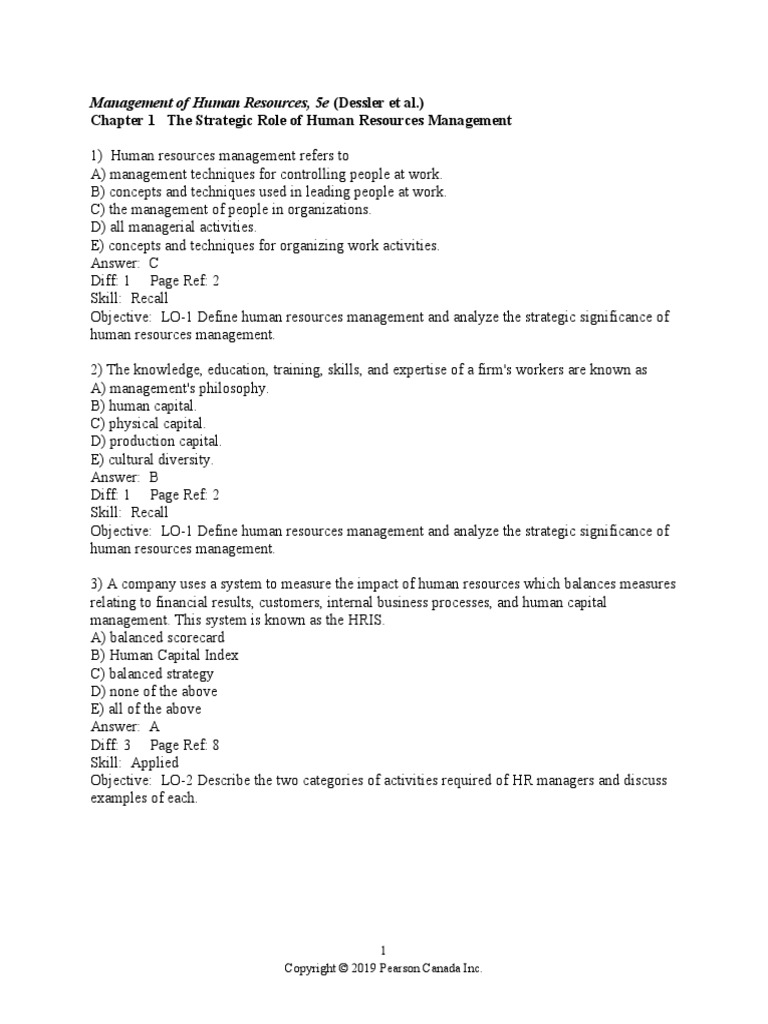01 Dess Mhre5e TB 01 | PDF | Human Resource Management | Employment