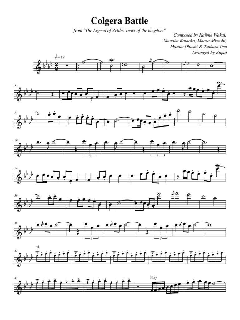 Alto Sax Colgera - Battle - Phase - 3 - The - Legend - of - Zelda ...