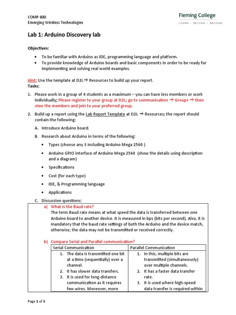 COMP600 Spring Lab#1 | PDF | Wi Fi | Information And Communications Technology