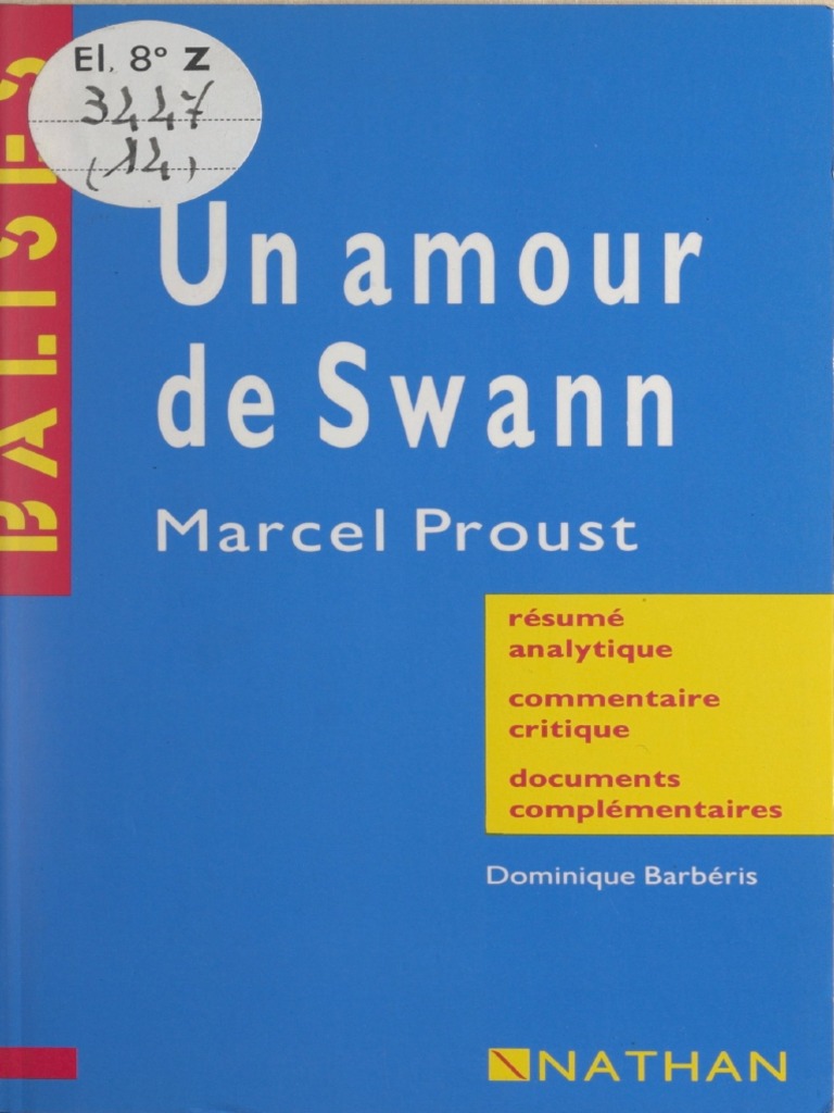 Un Amour de Swann, Marcel Proust (Dominique Barbéris Henri Mitterand ...