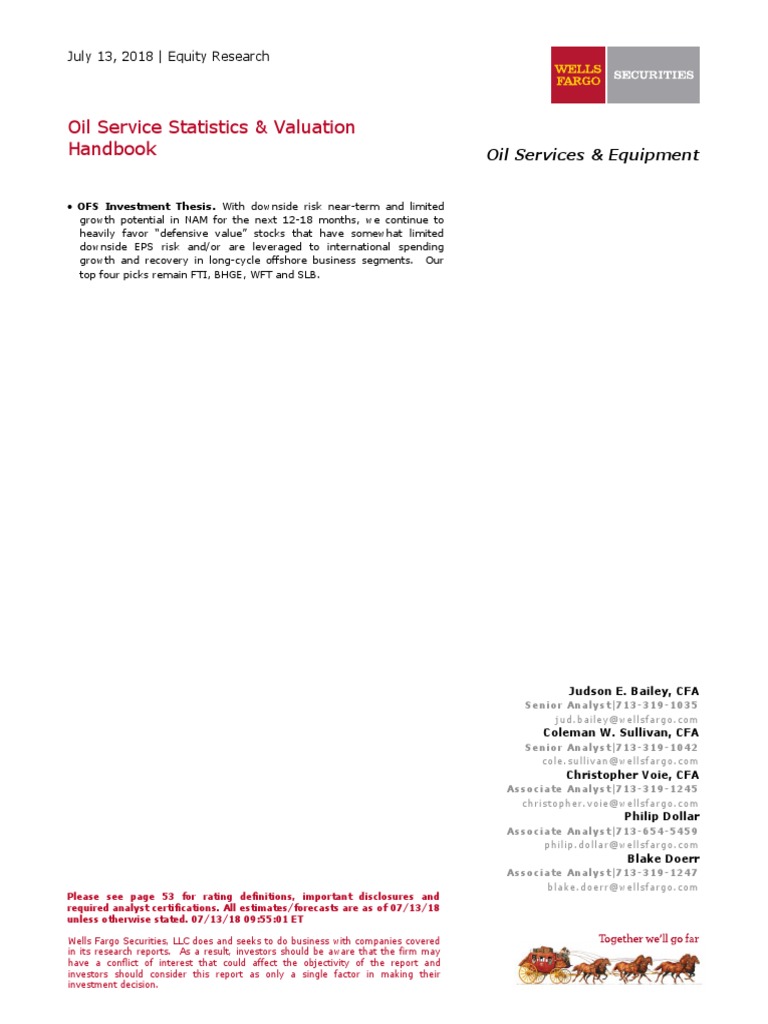 July 13 Major Charts - Wells Fargo OFS | Download Free PDF | Valuation ...