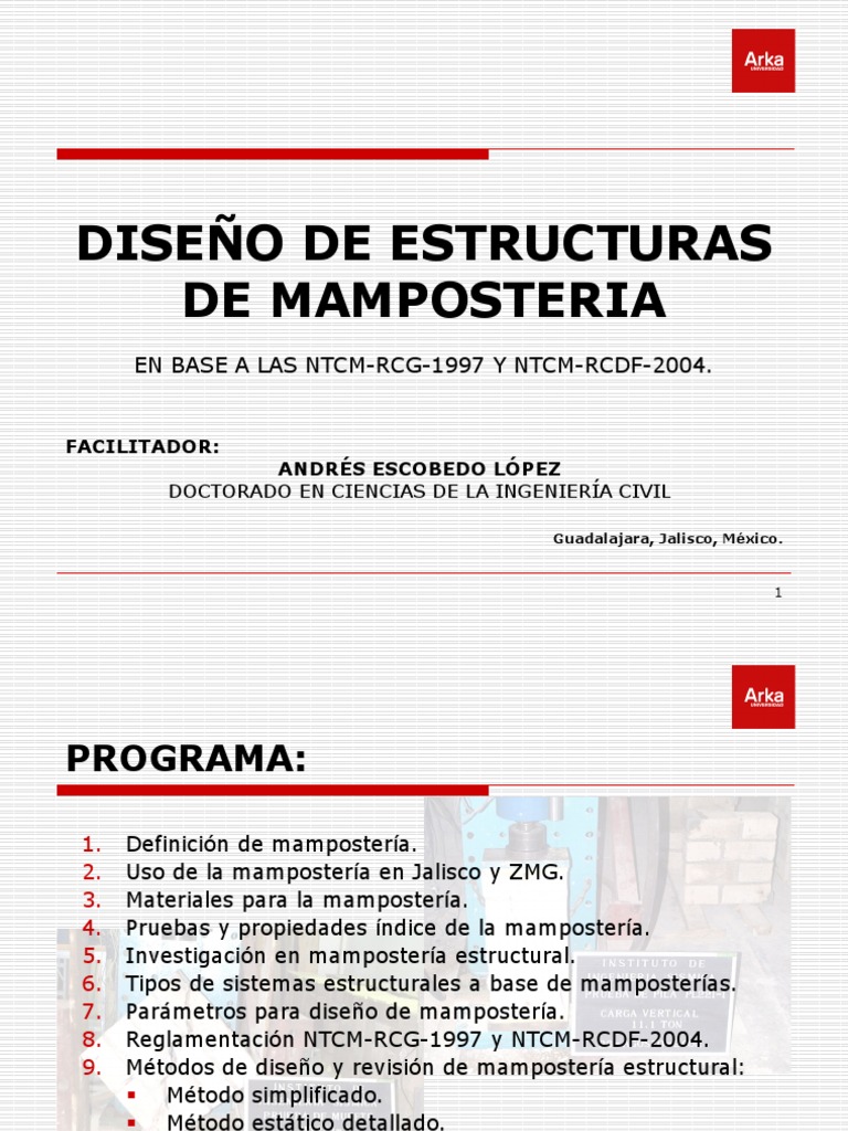 003 - Diseño de Estructuras de Mamposteria - 3 | PDF | Rigidez | Albañilería