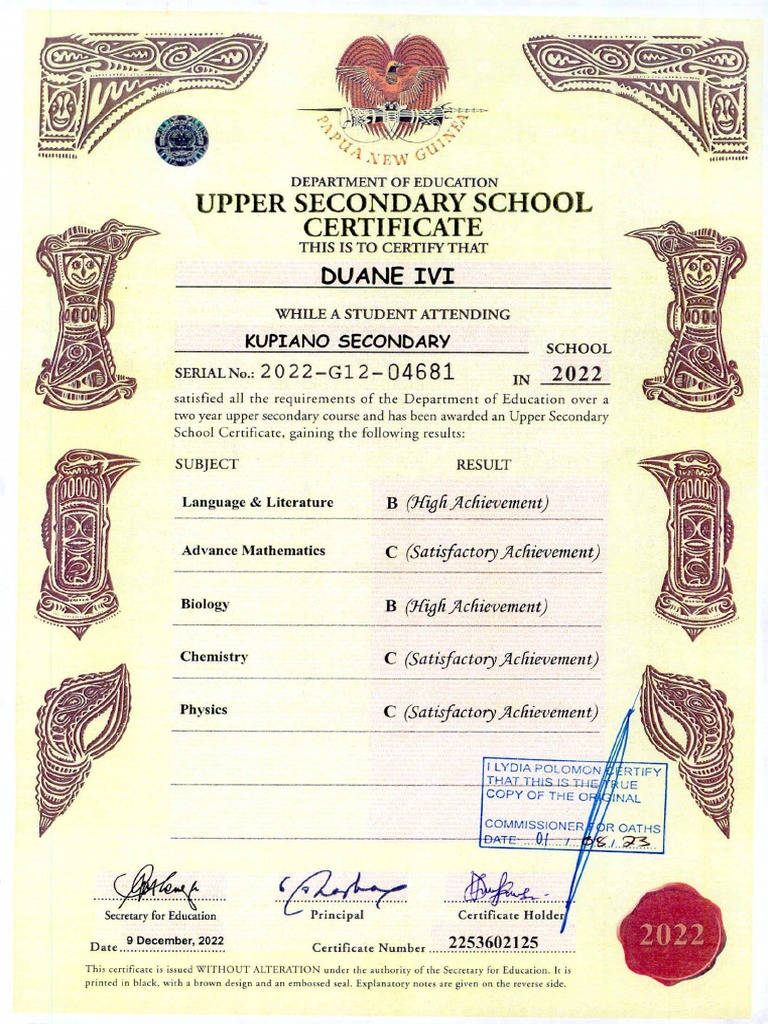 Grade 12 Certificate 3 | PDF