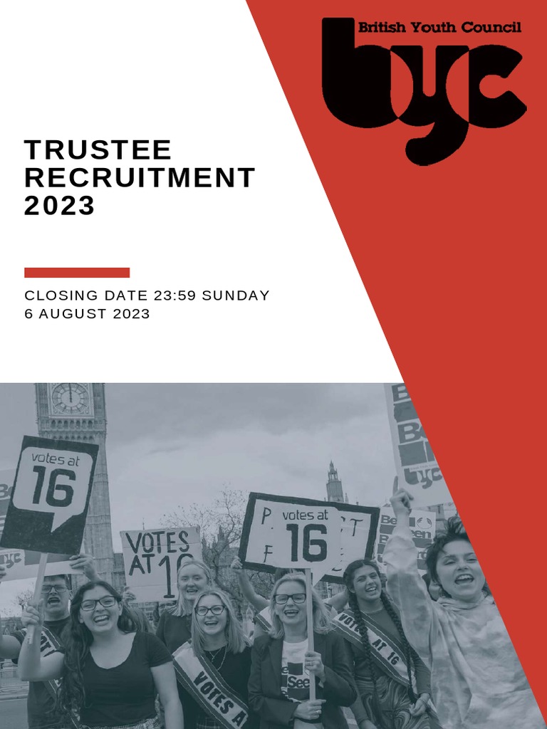 Trustee Recruitment 2023: Closing Date 23:59 Sunday 6 AUGUST 2023 | PDF ...