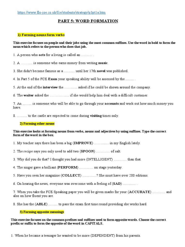 Ejercicios B2 | PDF | Adverb | Adjective