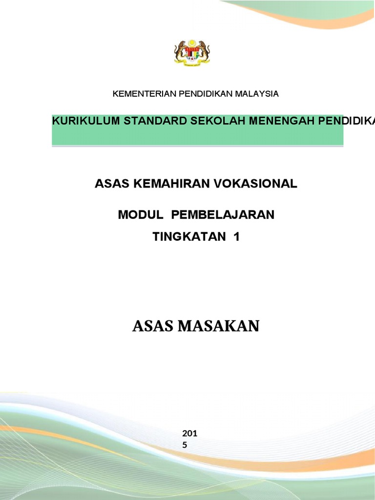 Modul Asas Masakan Rintis | PDF
