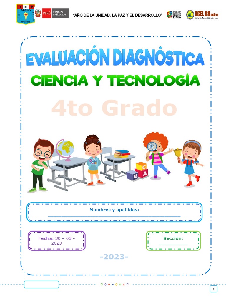 Evaluación Diagnostica de Ciencia y Tecnología 2023 | PDF
