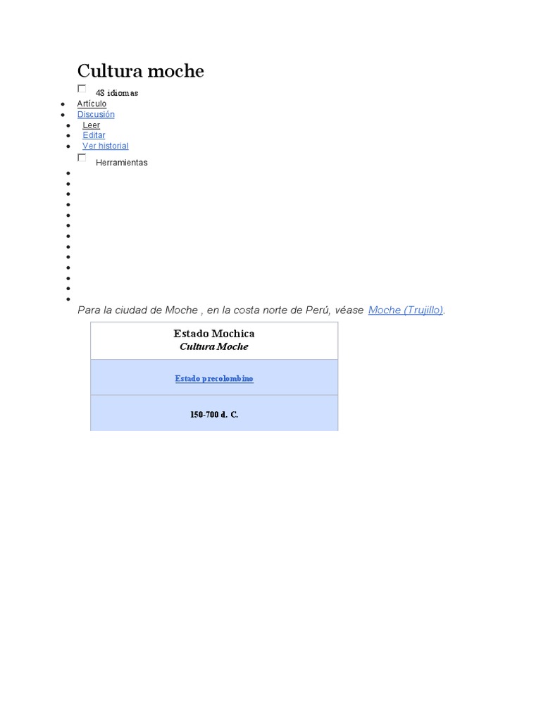 Cultura Moche | PDF