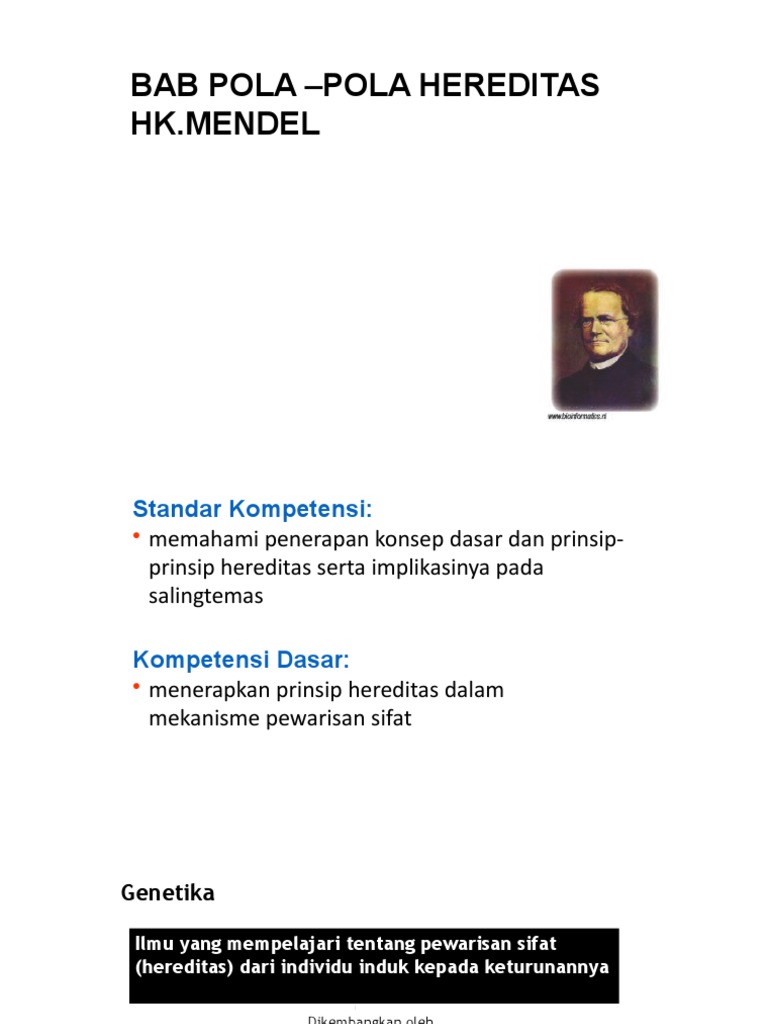 Bab 5 POLA POLA HEREDITAS HK - MENDEL | PDF