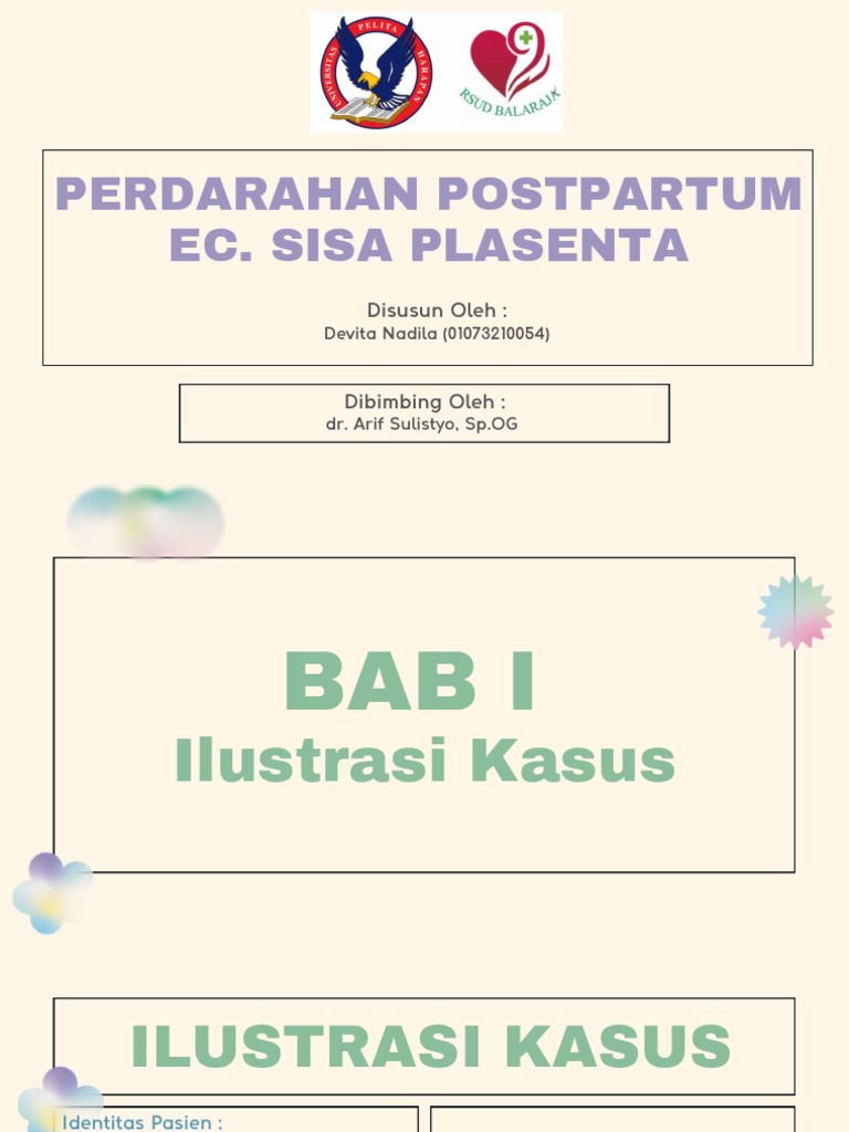Perdarahan Postpartum: Sisa Plasenta | PDF