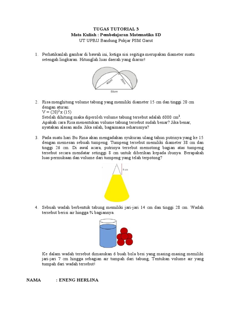 TT3 - Pembelajaran Matematika SD | PDF | Metode & Bahan Ajar
