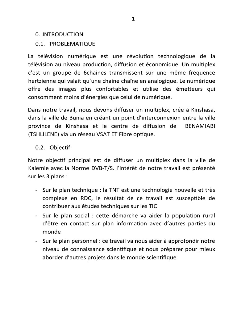 TP TV 1 | PDF