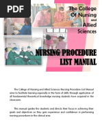 Checklist PEG Tube Feeding | PDF | Medicine | Health Sciences
