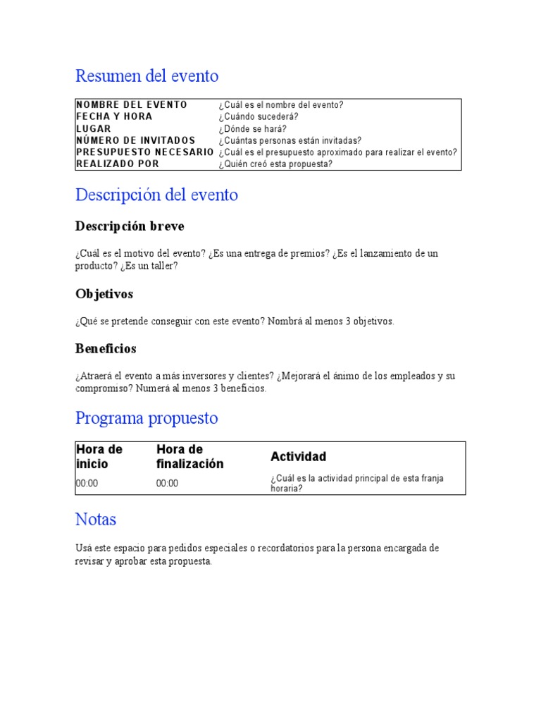 Resumen Del Evento | PDF