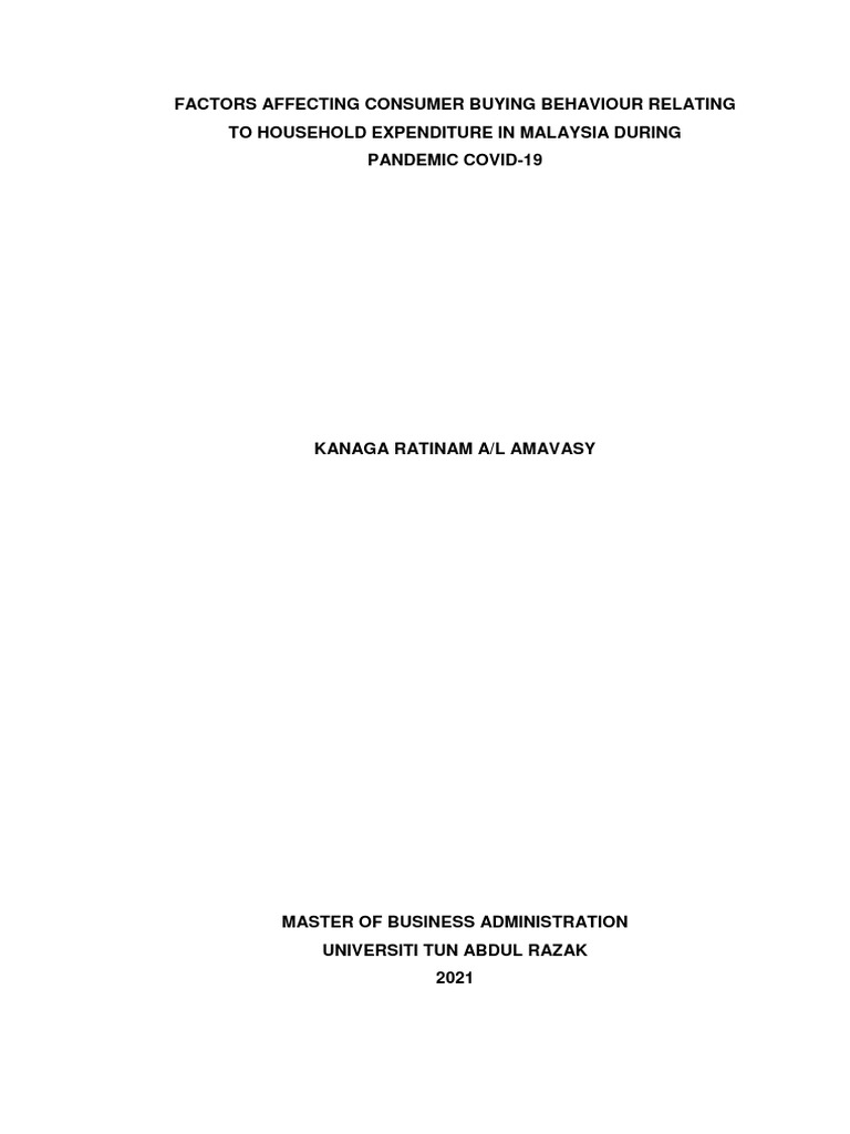 Master Thesis Kana | PDF | Consumer Behaviour | Behavior