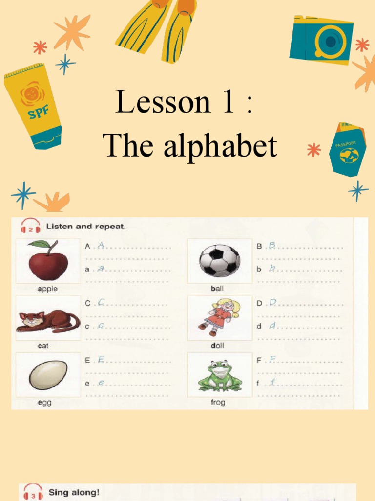 Lesson 1 Alphabet | PDF