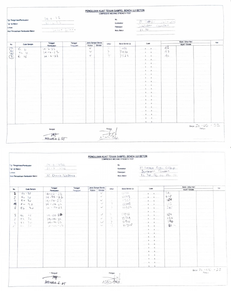 Contoh Trial Beton | PDF