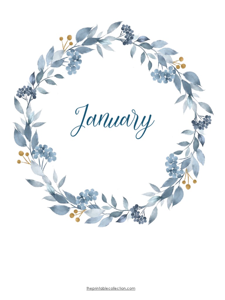 The Printable Collection Free Printable January Journal EN | PDF