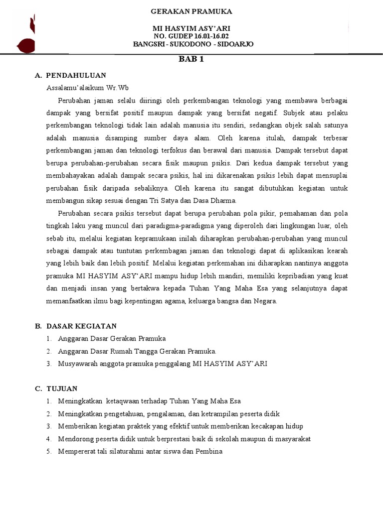 Persami MI Bangsri New-1 | PDF