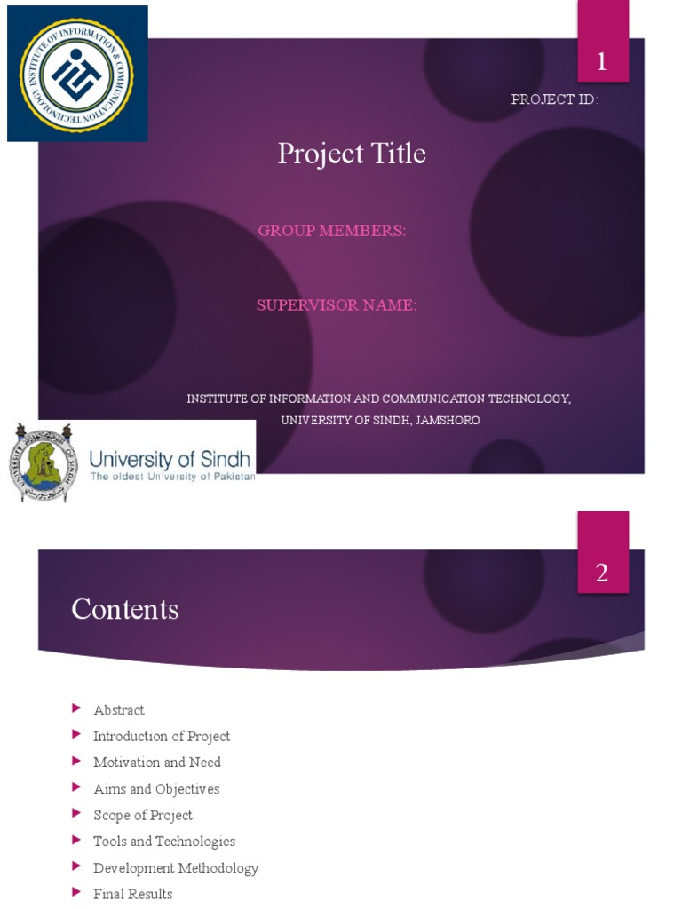 Project Presentation Template | PDF