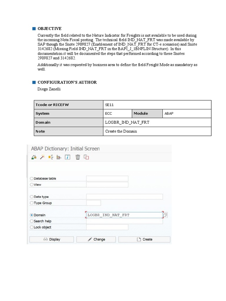 (Configuration) Gap 019 - Freight Nature Indicator | PDF | Software Design | Computer Architecture