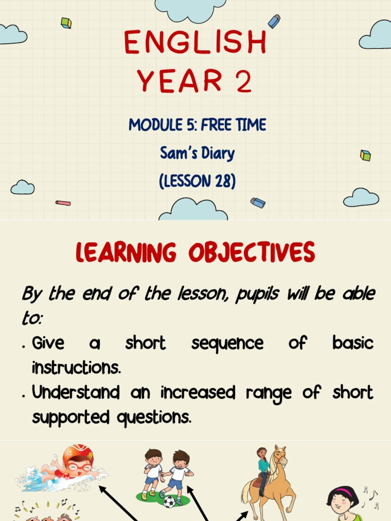 ENGLISH YEAR 2 - LESSON 28 | PDF