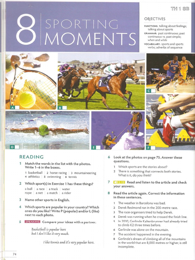 Think a2 Student's Book - Unit 8-12 | PDF