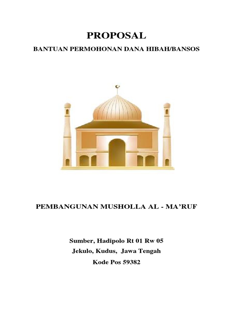 Proposal Dana Musholla Al-Ma'ruf | PDF