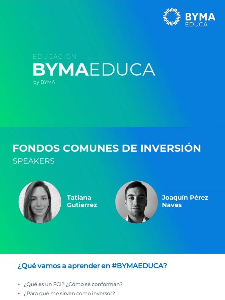 BYMA EDUCA - Fondos Comunes de Inversión | PDF | Portafolio (Finanzas ...