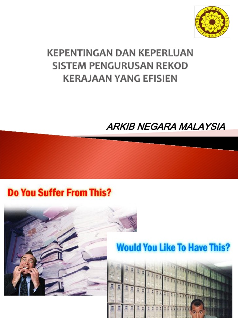 Slide Pengurusan Rekod ANM | PDF