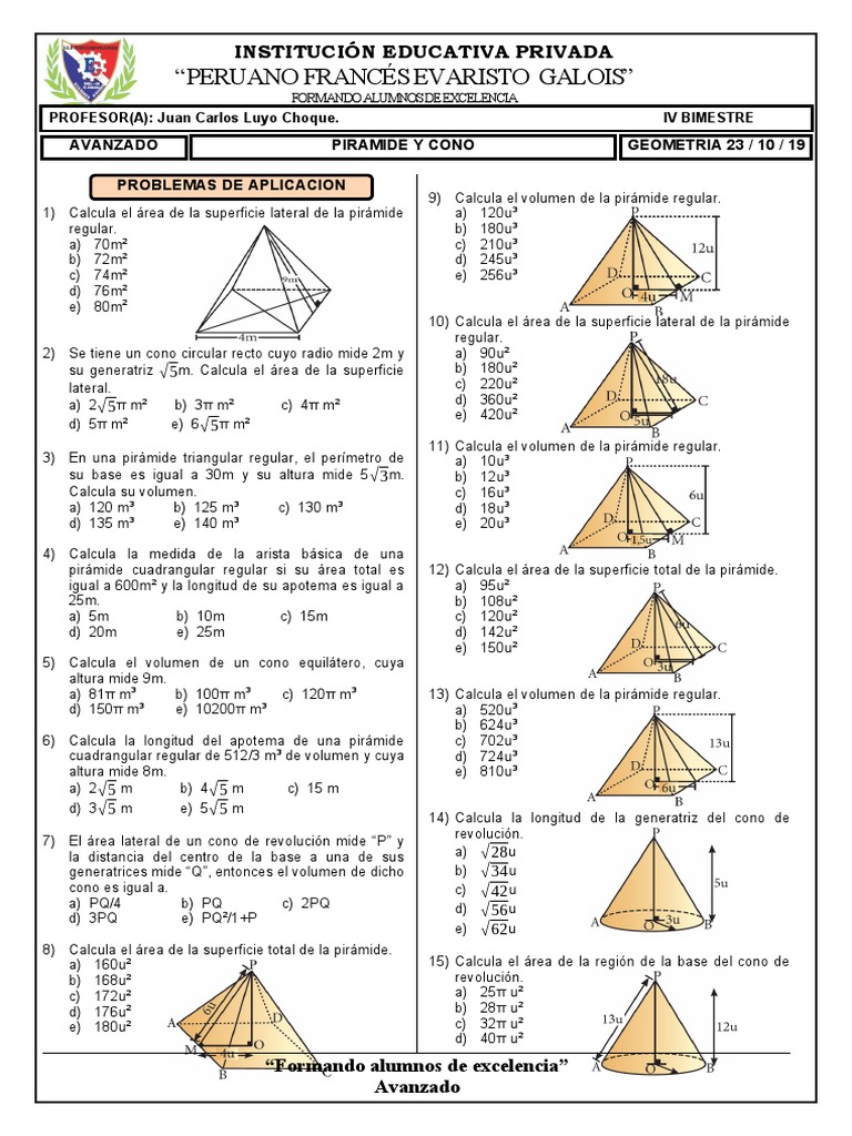 04 Piramide y Cono | PDF | Geometría euclidiana | Euclides