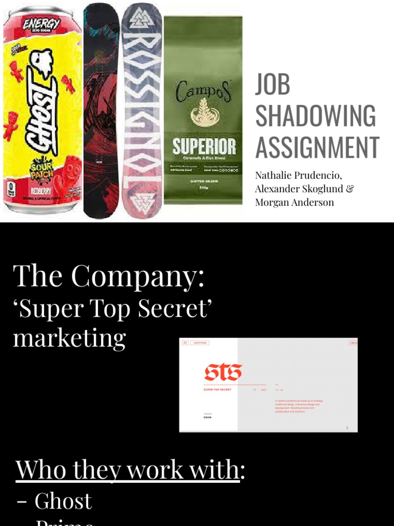 Super Top Secret Marketing - Job Shadow | PDF | Business | Self-Improvement