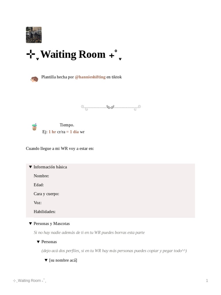 Waiting Room | PDF