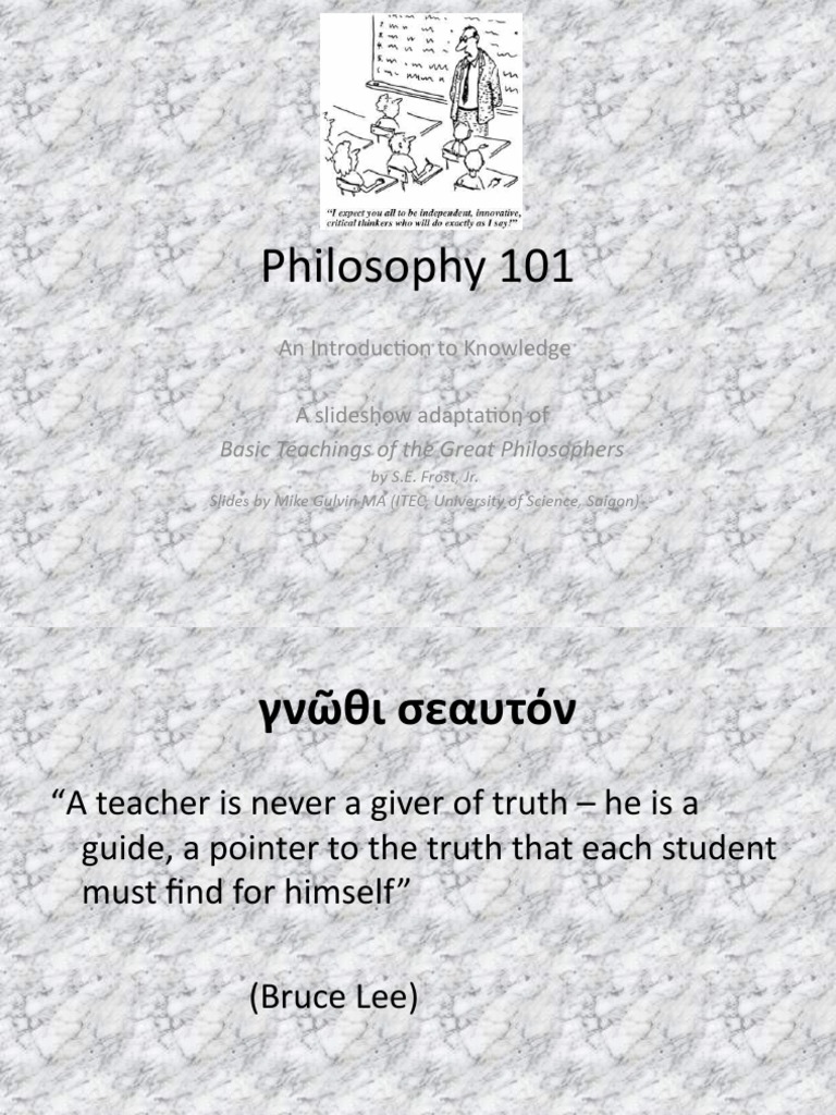 Philosophy 101 | PDF