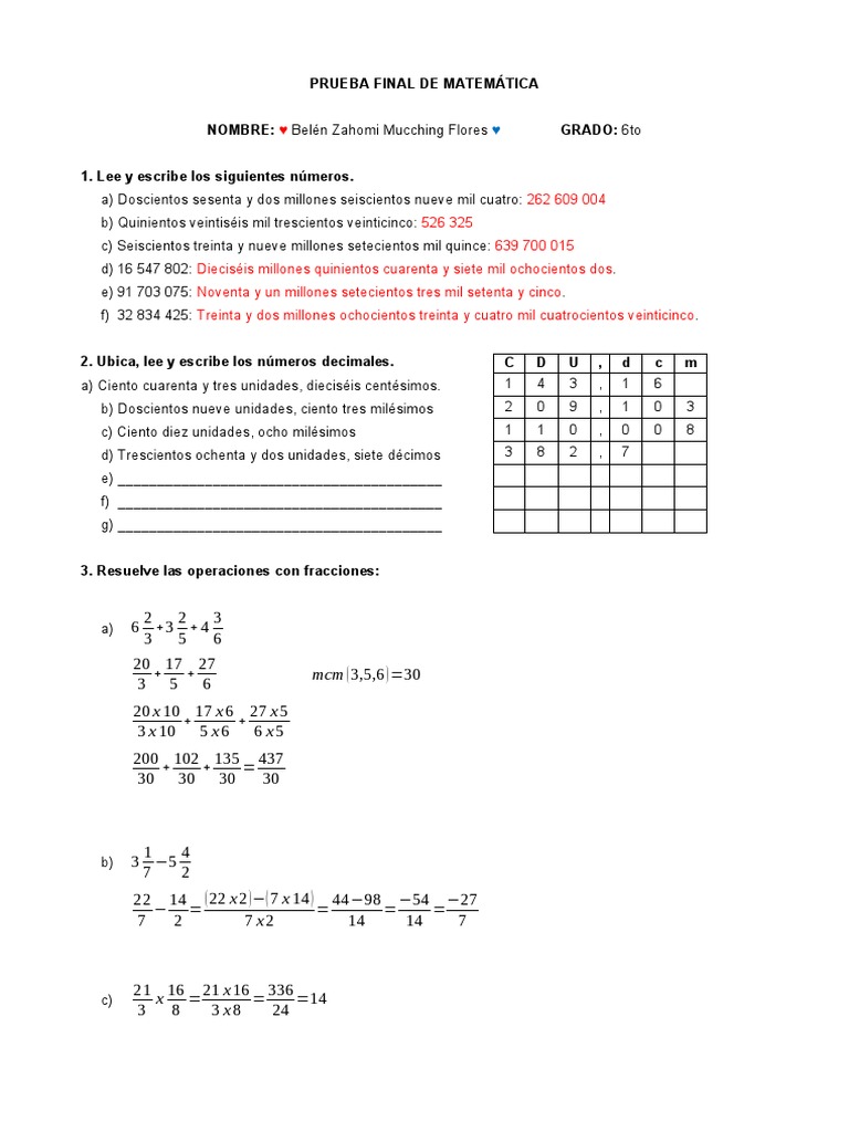 Belen - Prueba Final de Matemática | PDF | Geometría Convexa | Politopos