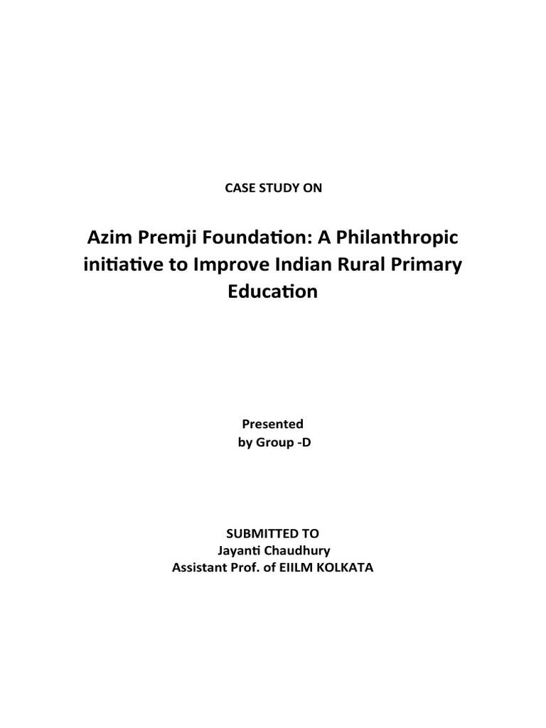 Azim Premji Foundation | Download Free PDF | Teachers | Change Management