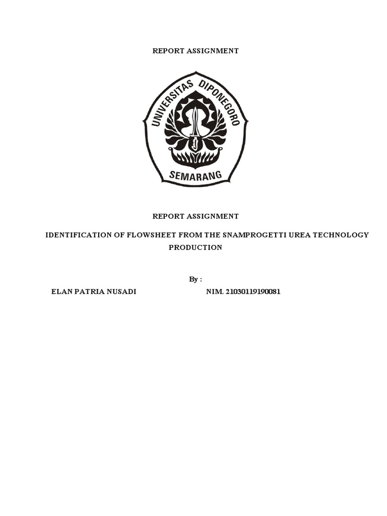 Report Assignment | PDF | Urea | Ammonia