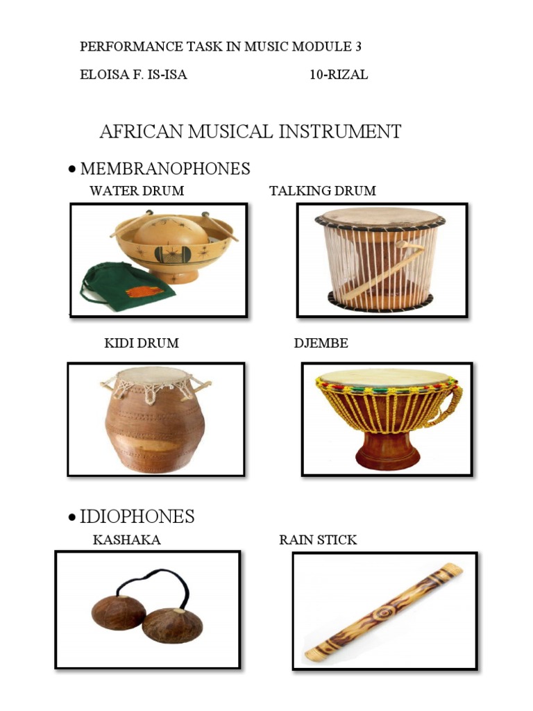 African Musical Instrument : Membranophones | PDF