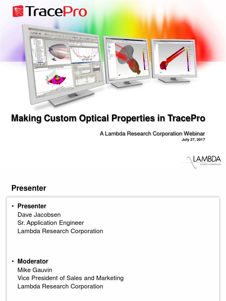 Custom Optical Properties in TracePro | PDF | Scattering | Radiation