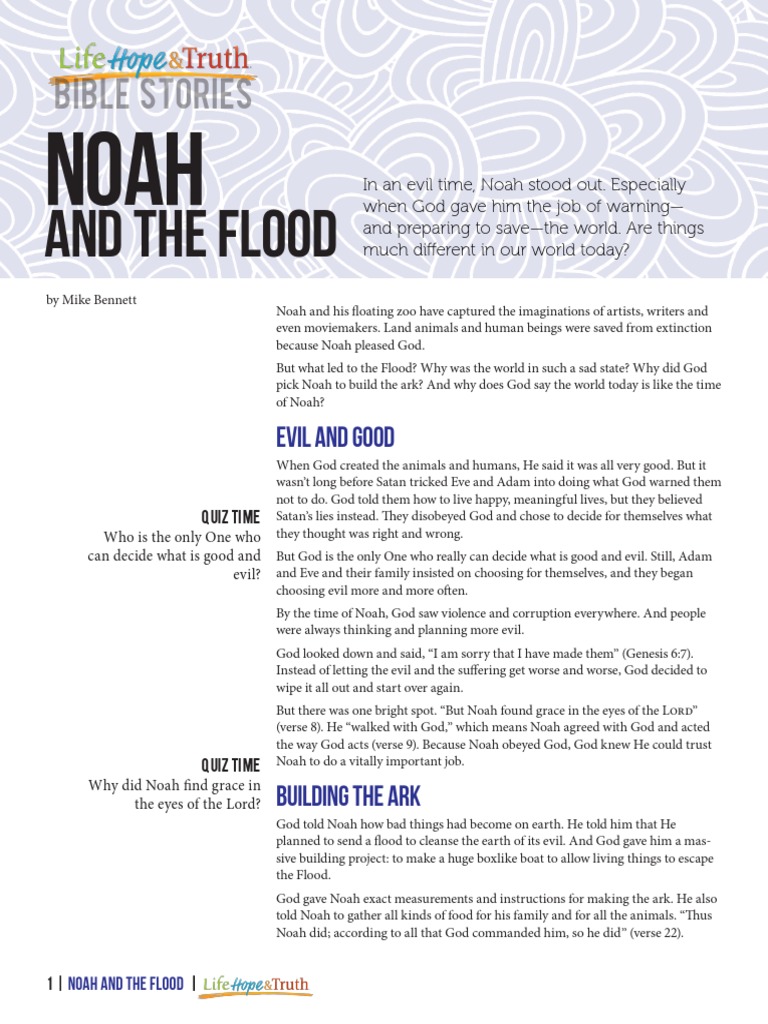 Noah and The Flood | PDF | Noah | Noah's Ark