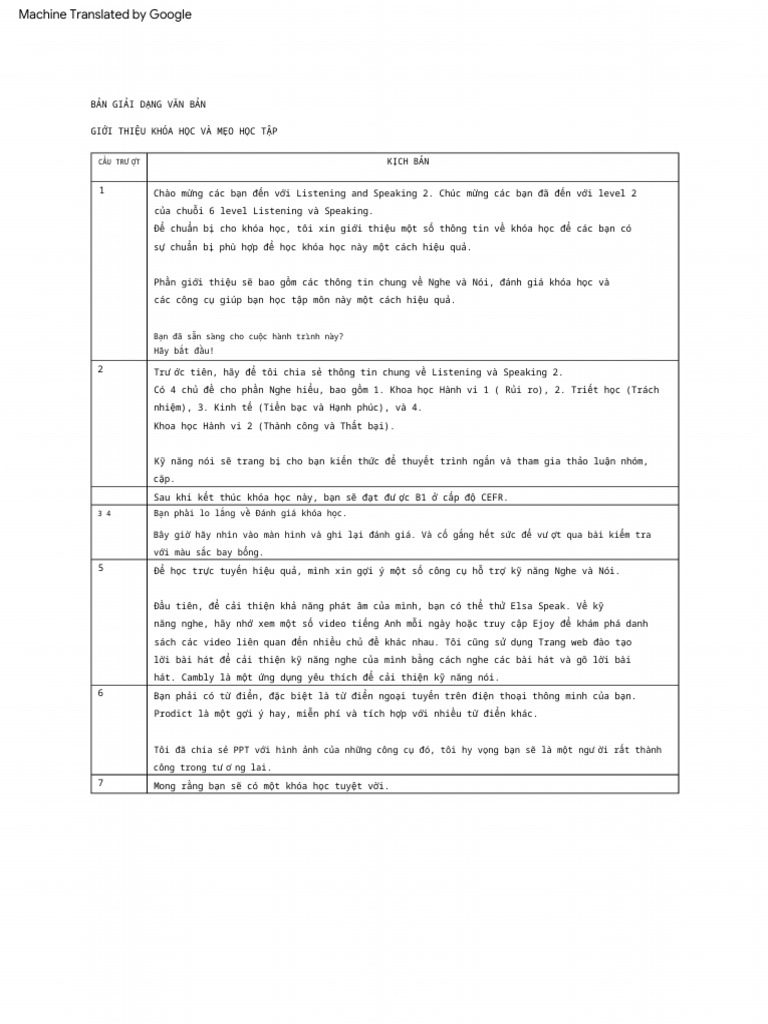 Nghe Nói 2 - 1331 - 2232-Script-Tv | PDF