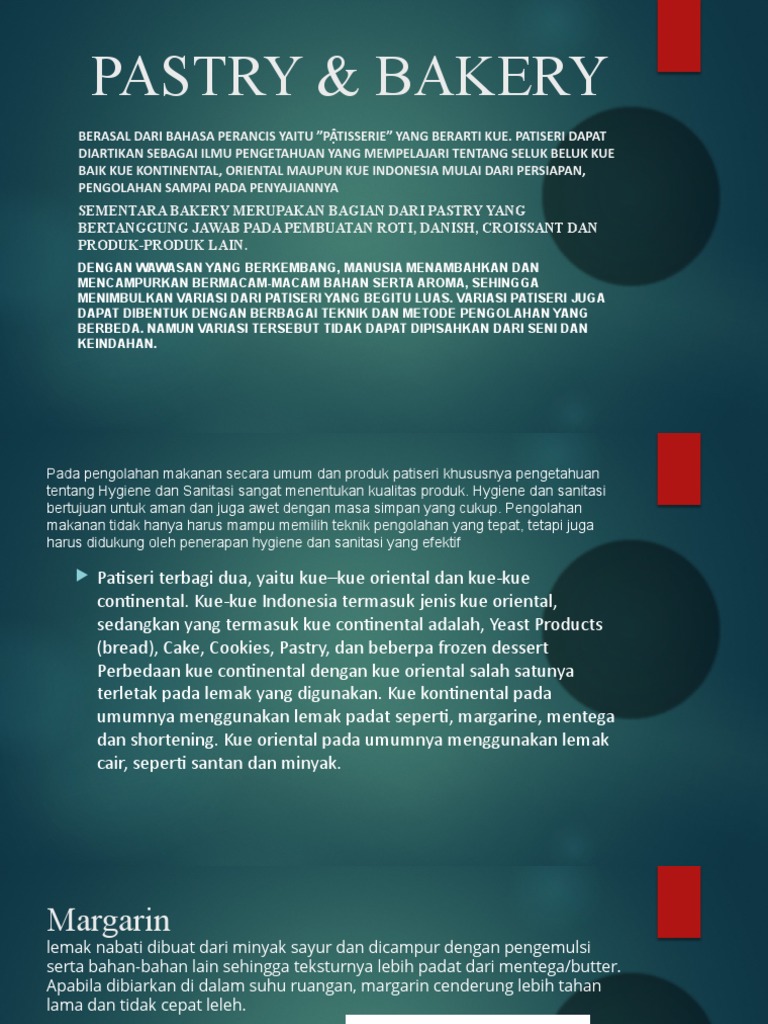 Pengenalan Pastry Bakery | PDF