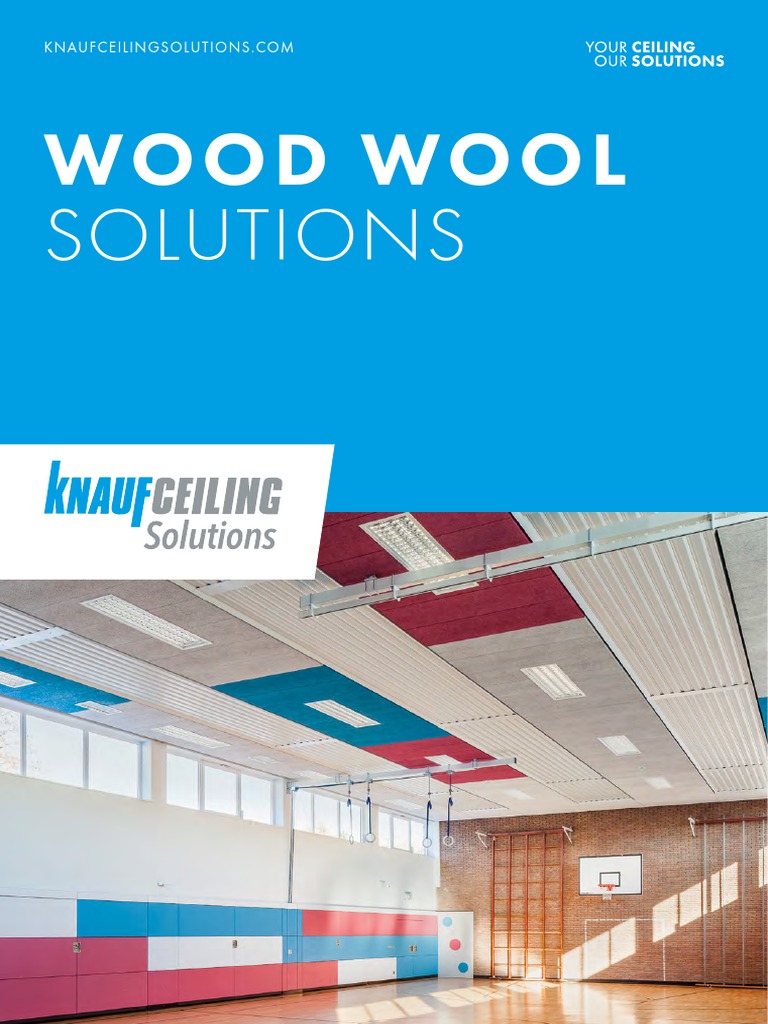 BR Knauf Ceiling Solutions WoodWool Solutions en | PDF | Materials