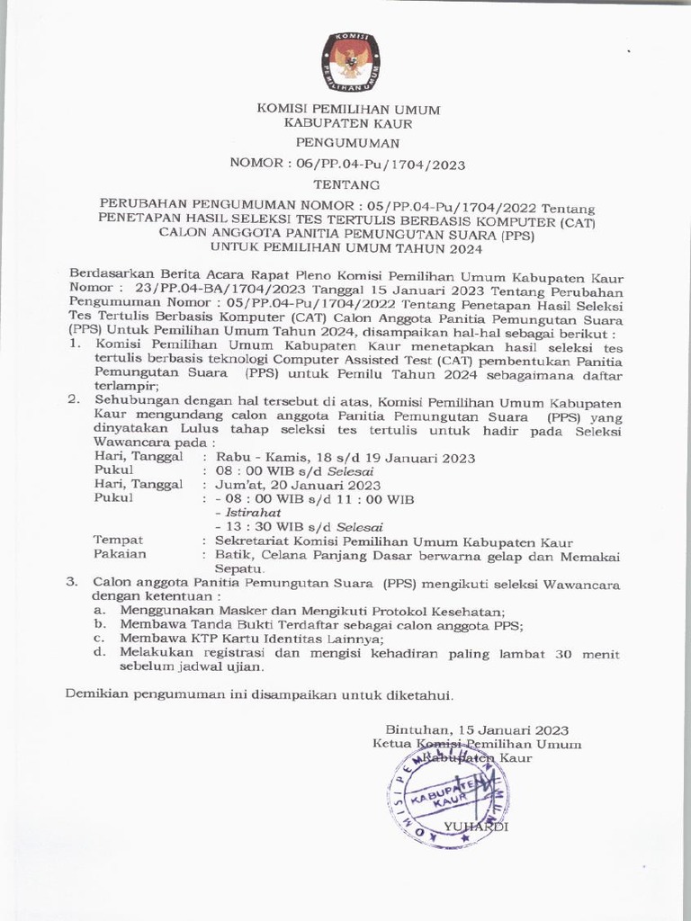 perubahan-pengumuman-nomor-05pp04-pu17042022-tentang-penetapan-hasil ... perubahan-pengumuman-nomor-05pp04-pu17042022-tentang-penetapan-hasil ...