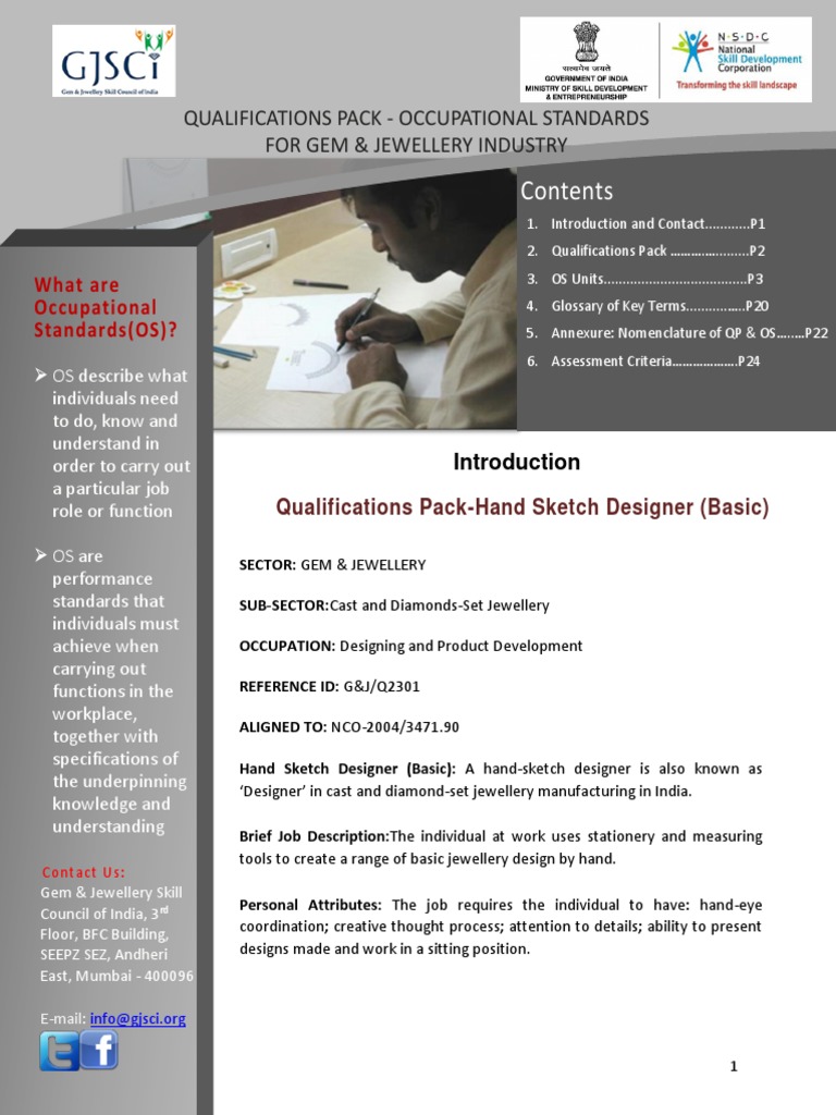 QP - G N J Q2301 - Cast and Diamonds Set Jewellery Hand Sketch Designer ...