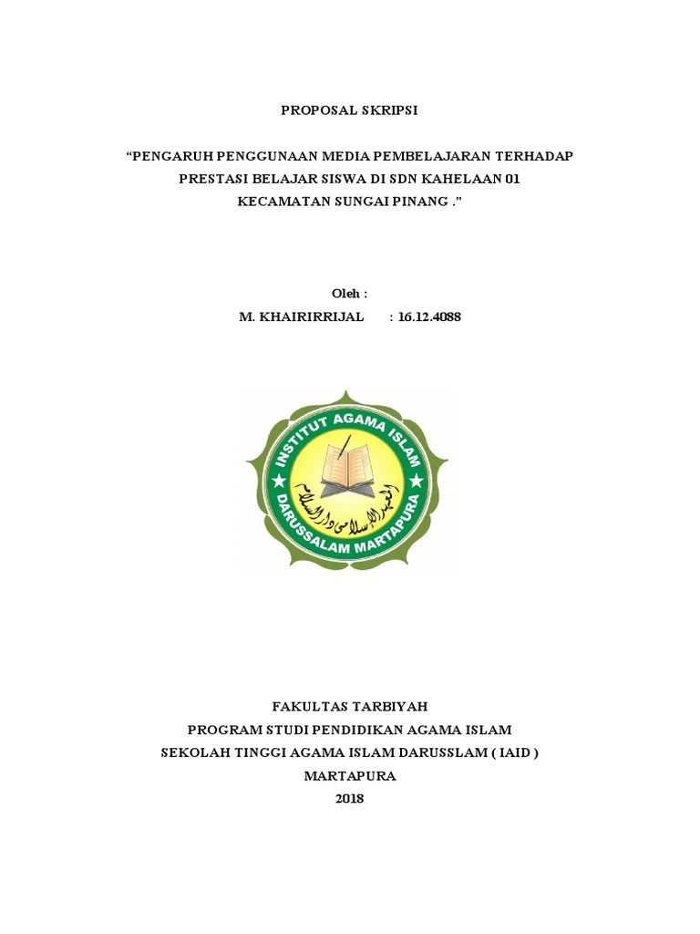 Proposal Rijal | PDF