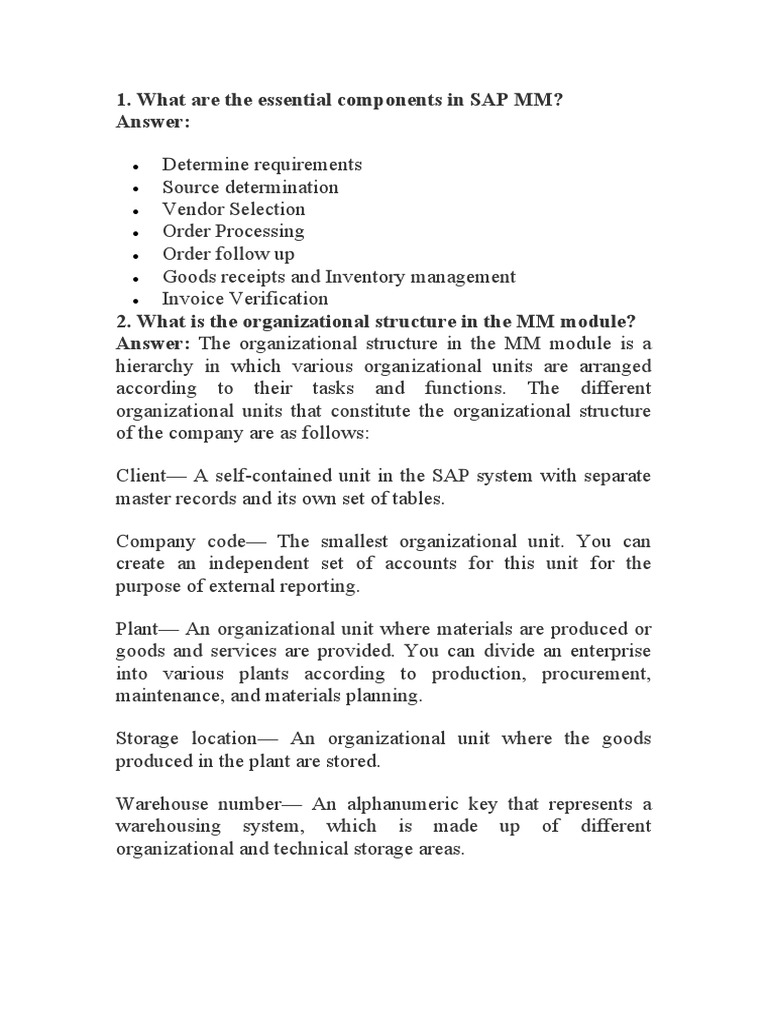 SAP 50 Ques Answers | PDF | Computers | Technology & Engineering