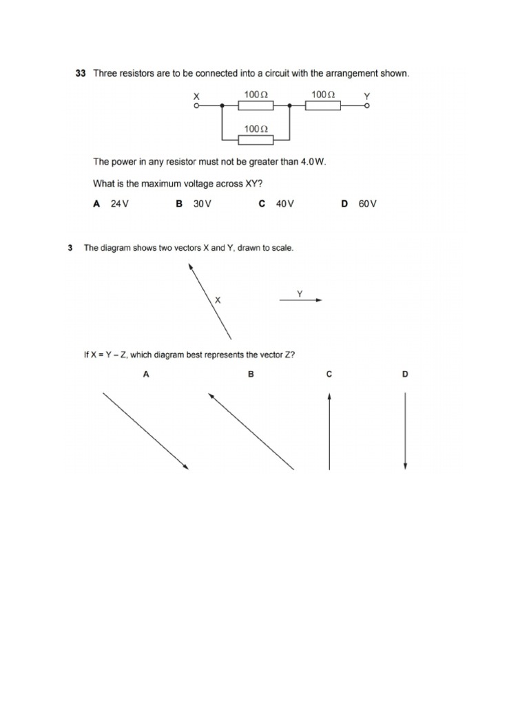 A Level Practice MCQs - Physics | PDF