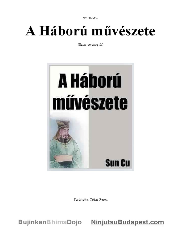 SZUN-Ce. A Háború Művészete. | PDF