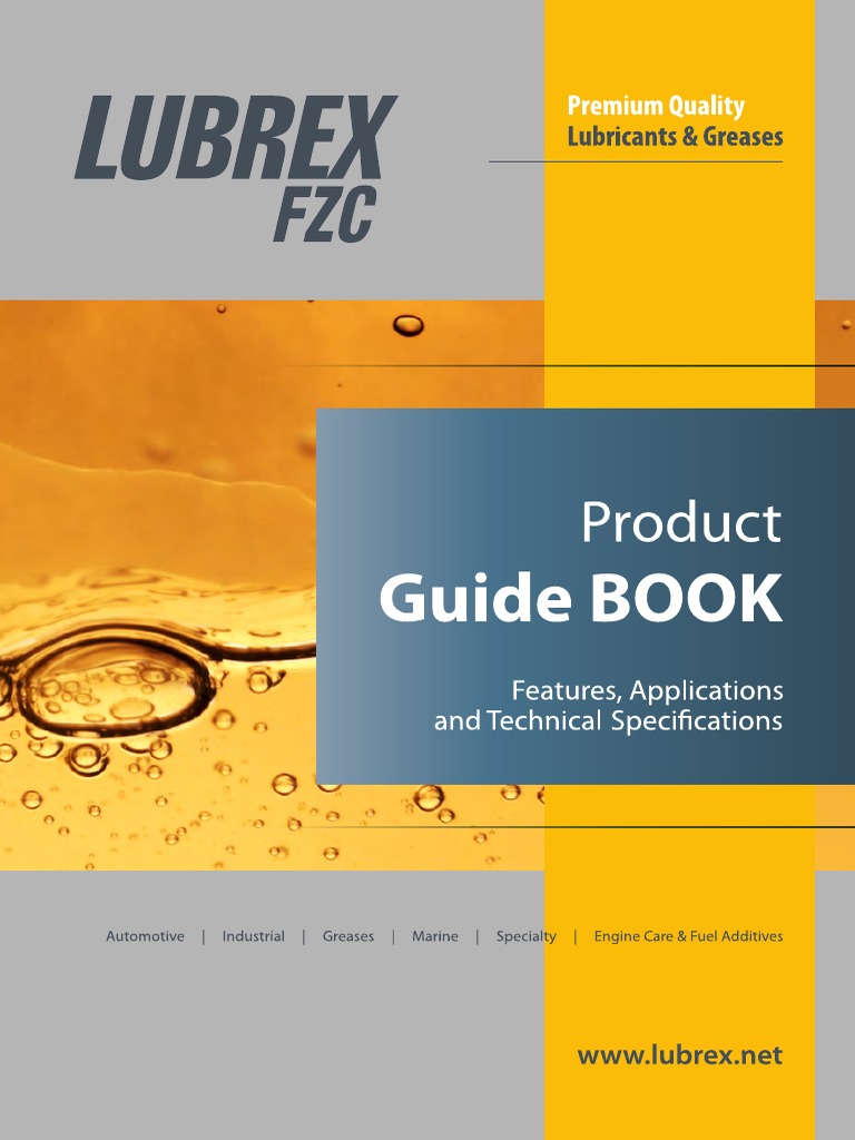 Lubrex Guide Book | PDF | Motor Oil | Vehicle Technology
